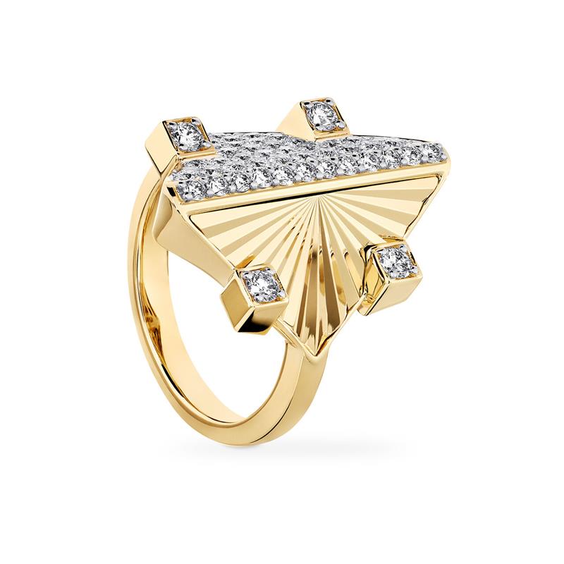 Birks Muse® Exceptional Guilloché Yellow Gold and Diamond Ring– Nortons ...